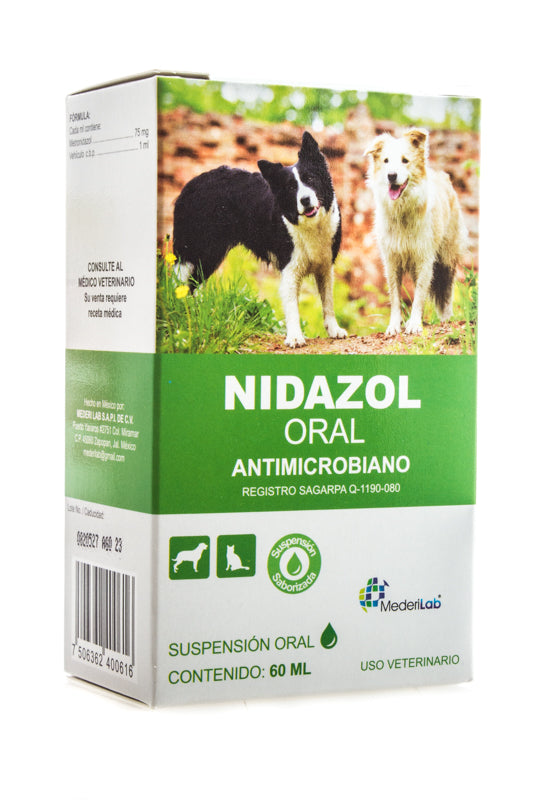 Mederilab Nidazol antimicrobiano para perro y gato, tabletas de 250 mg ...