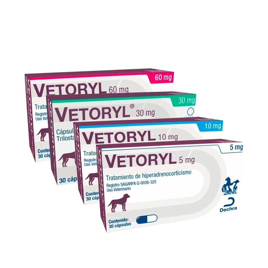 Dechra Vetoryl Capsulas para Perro, 5 mg, 10 mg, 30 mg, 60 mg y 120 mg ...